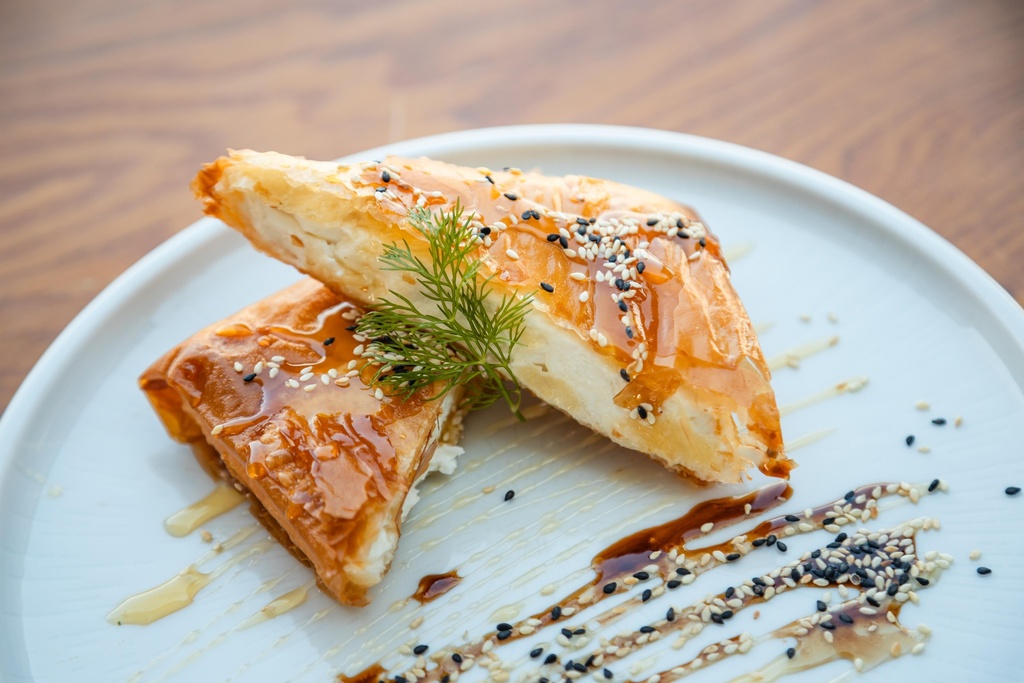 Feta Parcels with Honey & Sesame | Riyadh Menu